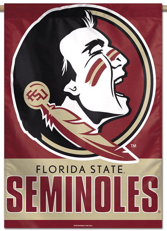 Florida State Seminoles Official NCAA Team Logo Premium 28x40 Wall Ban ...
