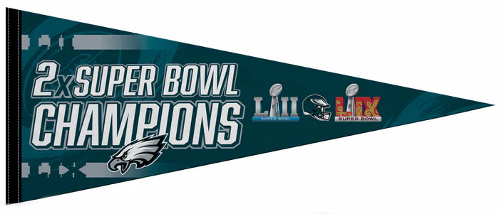 Philadelphia Eagles 2-Time Super Bowl Champions (LII and LIX) Premium ...