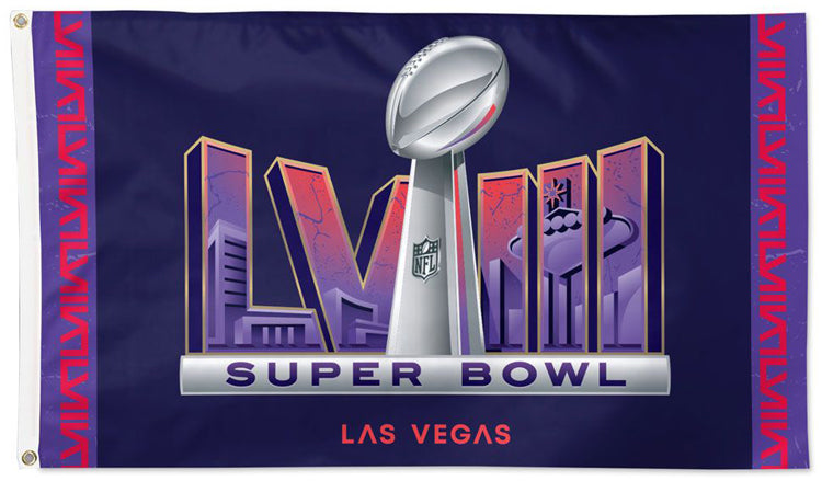 Super Bowl LVIII (Las Vegas 2/11/2024) Official Game Logo Deluxe-Editi ...