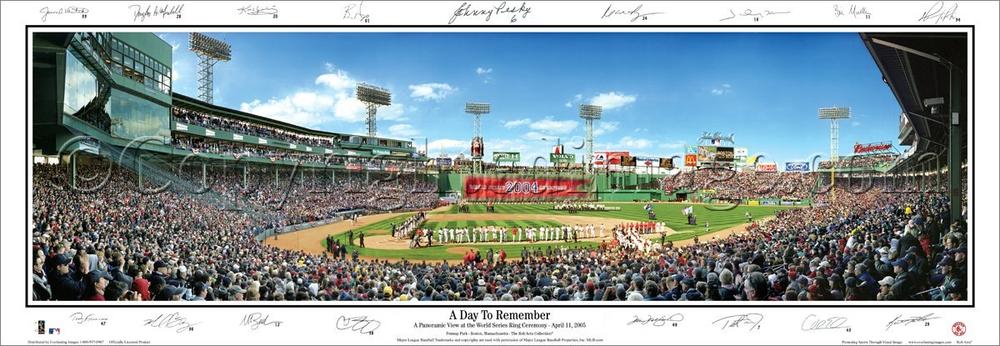 Fenway Park "A Day To Remember" Panoramic Poster Print (April 11, 2005 ...