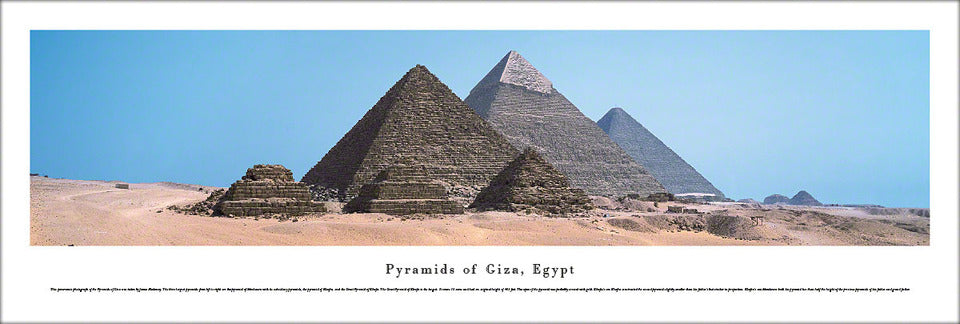 The Great Pyramids of Giza, Egypt Panoramic Poster Print - Blakeway Wo ...