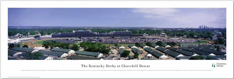 Churchill Downs Kentucky Derby Aerial Panoramic Poster - Blakeway 2005 ...