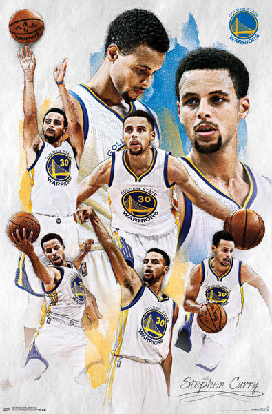 Stephen Curry "Masterpiece" Golden State Warriors Basketball Poster ...