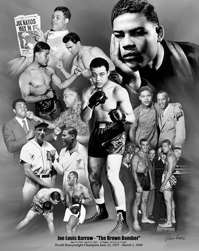 Joe Louis "The Brown Bomber" Classic Boxing Commemorative Poster Print ...