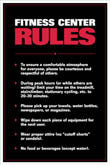 Fitness Area Rules Professional Fitness Wall Chart Poster - Productive ...