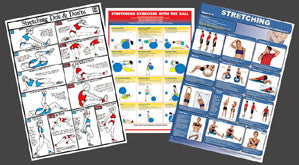 Stretching Do's and Don'ts Fitness Flexibility Wall Chart Poster ...
