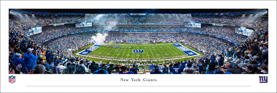 New York Giants "Enter The Arena" MetLife Stadium Game Night Panoramic ...