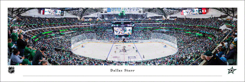 Dallas Stars Hockey American Airlines Center Game Night Panoramic Post ...