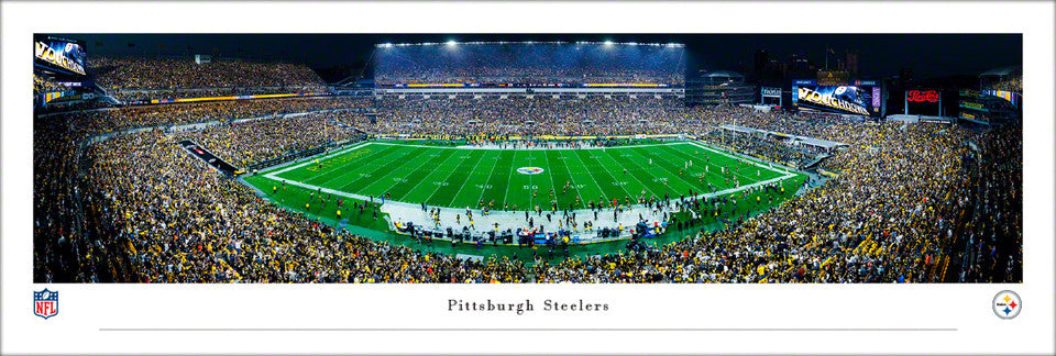 Pittsburgh Steelers Heinz Field NFL Game Night Panoramic Poster Print ...