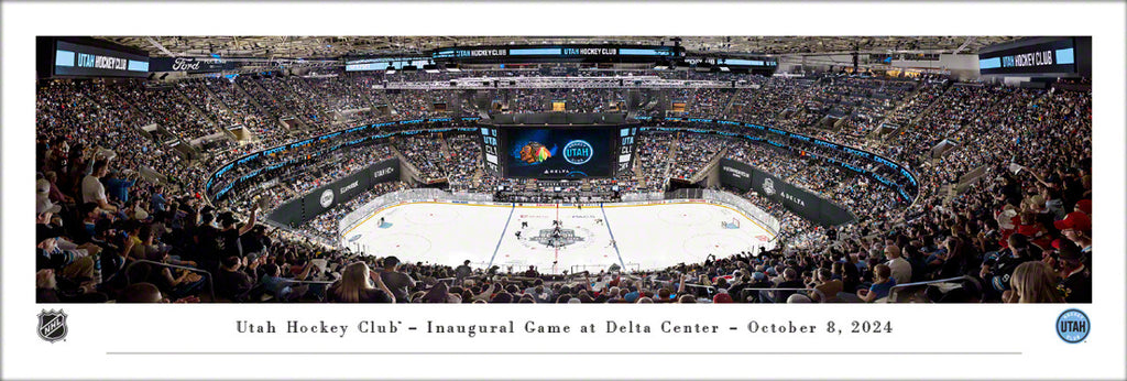 Utah Hockey Club Inaugural NHL Game at Delta Center Panoramic Poster P ...