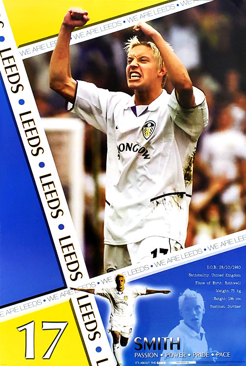 Alan Smith "We Are Leeds" Leeds United FC Football Soccer Poster - U.K ...
