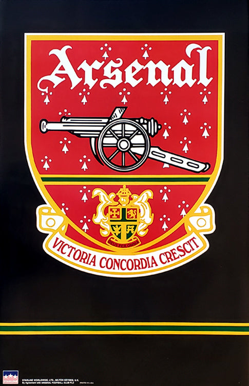 Arsenal FC Official Club Crest Poster (1949-2002) - Starline – Sports ...