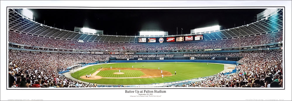 Atlanta Braves "Batter Up at Fulton Stadium" Panoramic Poster Print (1 ...
