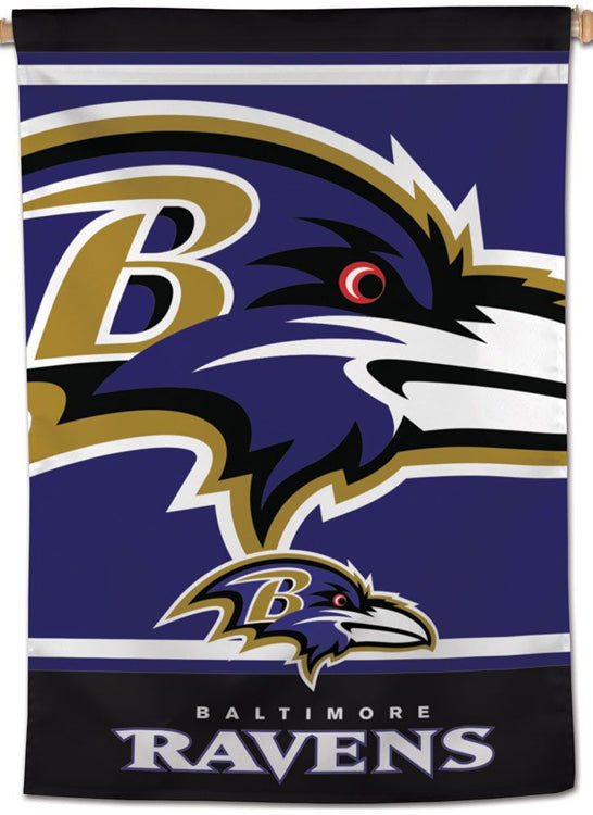 Baltimore Ravens Logo-Style Official NFL Team 28x40 Wall BANNER - Winc ...