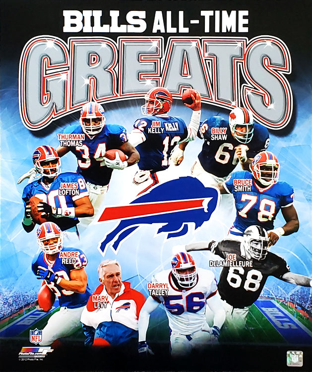 Buffalo Bills NFL Heritage Series Official NFL Football Team Retro Log ...