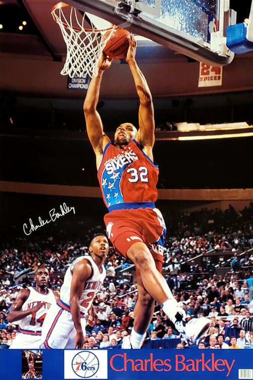 Charles Barkley "Phoenix Dunk" Phoenix Suns NBA Basketball Action Post ...