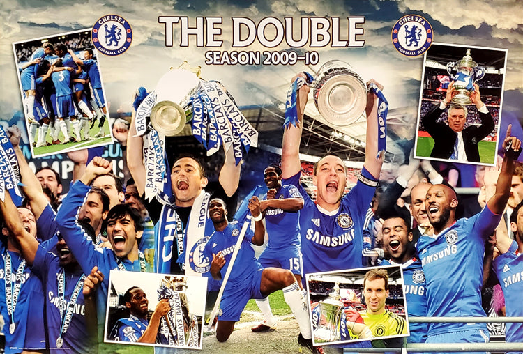 Chelsea FC "The Double 2010" Official Championship Commemorative Poste ...