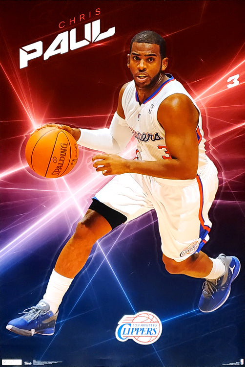 Chris Paul "Clipper Captain" Los Angeles Clippers NBA Poster - Costaco ...