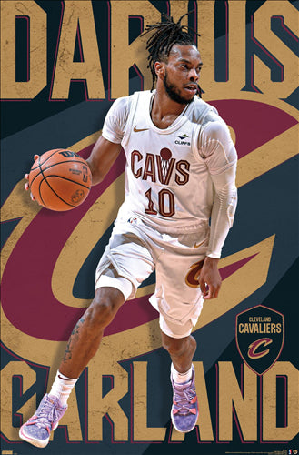 Darius Garland "Superstar" Cleveland Cavaliers NBA Action Wall Poster ...
