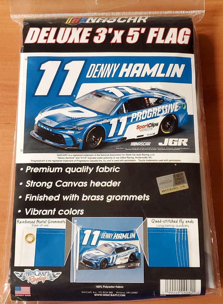 Denny Hamlin Progressive #11 2025 Official NASCAR Deluxe-Edition 3'x5 ...
