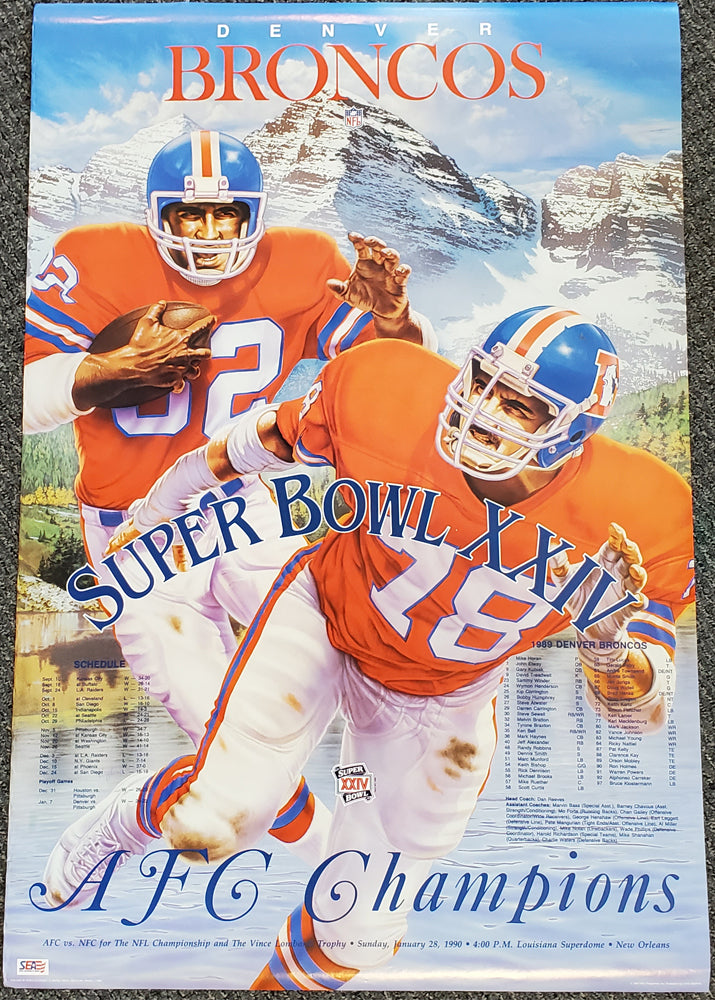 Denver Broncos "Broncos Pride Since 1960" NFL Team Theme Poster - Tren ...