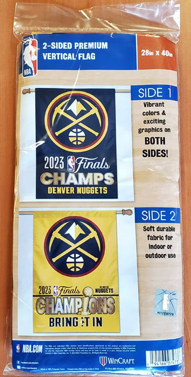 Denver Nuggets 2023 NBA Champions 2-Sided 28" x 40" Wall Banner - Winc ...