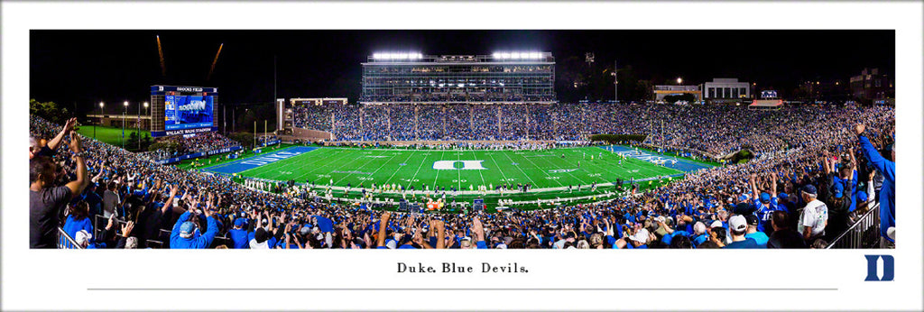 Duke Blue Devils Football at Wallace Wade Stadium Panoramic Poster Pri ...