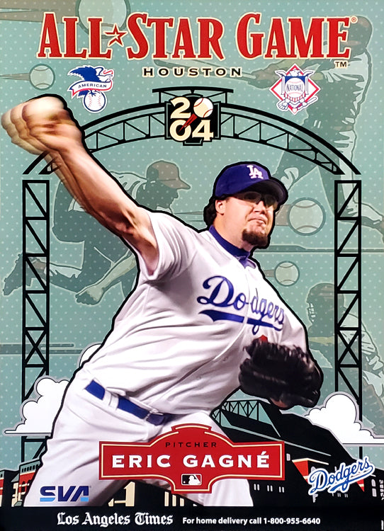 Eric Gagne Los Angeles Dodgers 2004 MLB All-Star Game Commemorative Po ...