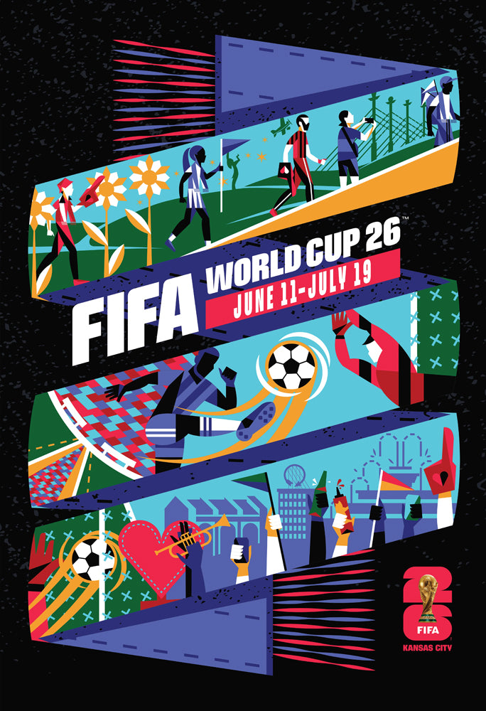 FIFA World Cup 2026 Host City Kansas City, Missouri Official 24x36 Eve ...