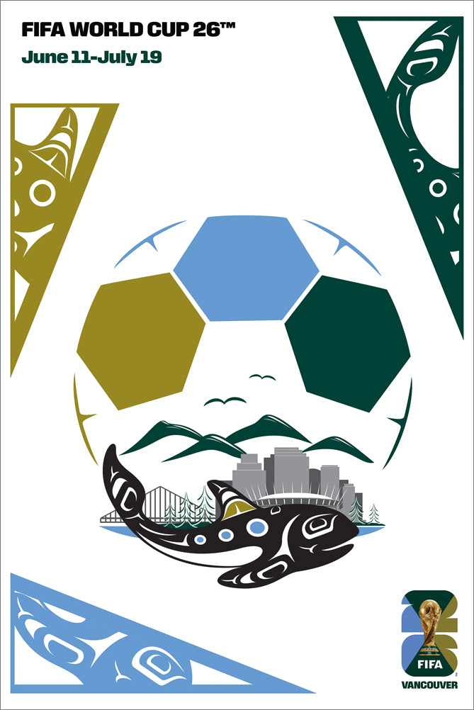 FIFA World Cup 2026 Host City Vancouver Official 24x36 Event Poster ...