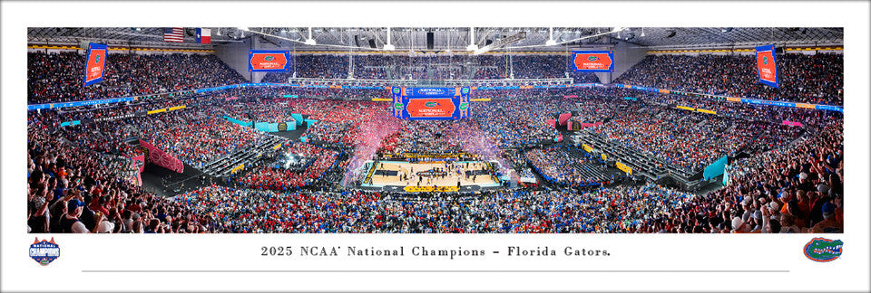 Florida Gators 2025 NCAA Men's Basketball Champions Panoramic Poster P ...