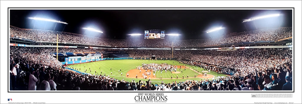 Florida Marlins 1997 World Series Champions Panoramic Poster Print - E ...