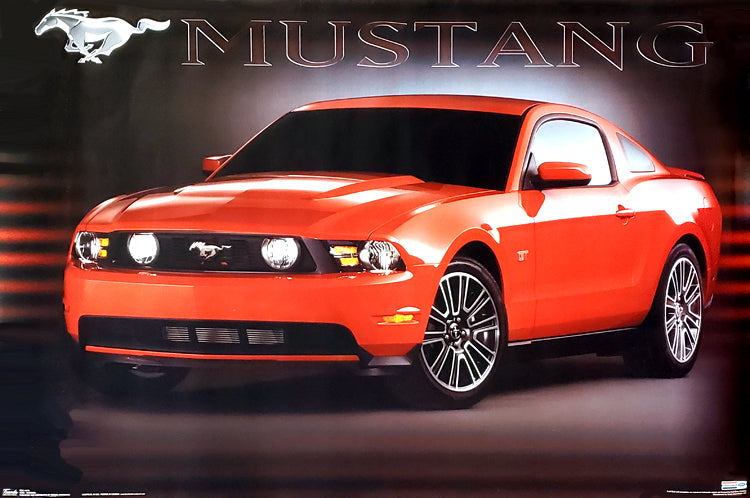 Ford Mustang "Evolution" (29 Classic American Muscle Cars) Poster - Eu ...