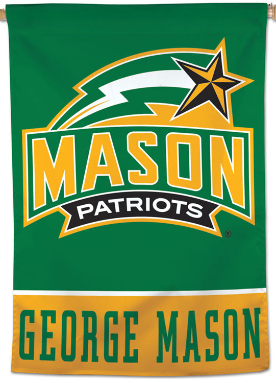 George Mason University PATRIOTS Official NCAA Team Logo NCAA 28x40 Wa ...