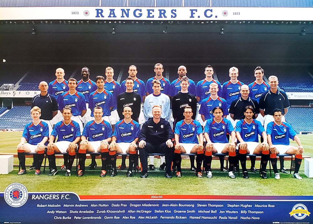 Glasgow Rangers Official Team Poster 2004/05 - GB Posters – Sports ...