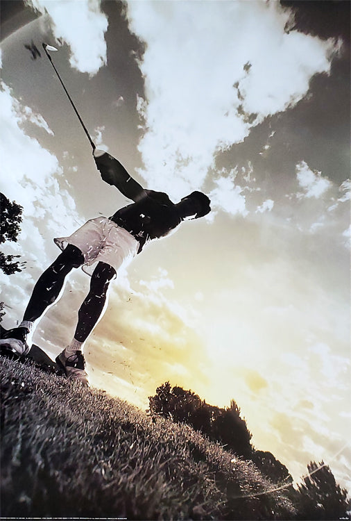 Golf "Ball's Eye View" Action Poster - Verkerke Posters – Sports Poster ...