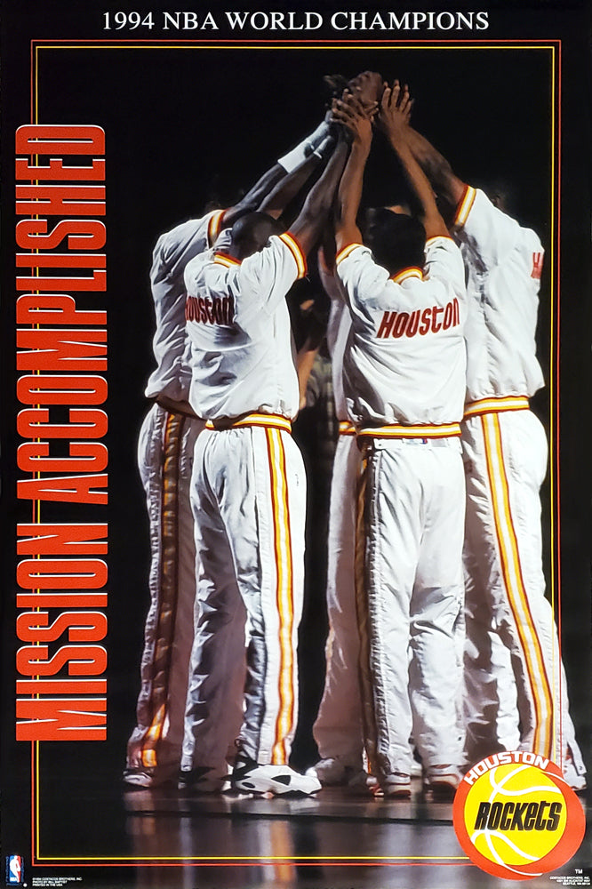 Houston Rockets "Mission Accomplished" 1994 NBA Champions Official Com ...