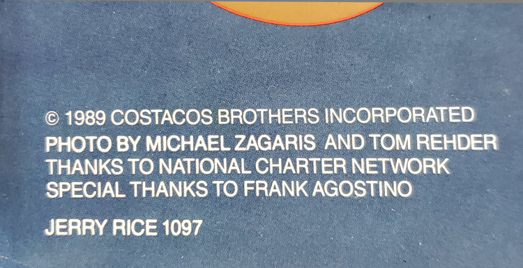 Jerry Rice "Goldfingers" San Francisco 49ers NFL Football Poster - Cos ...