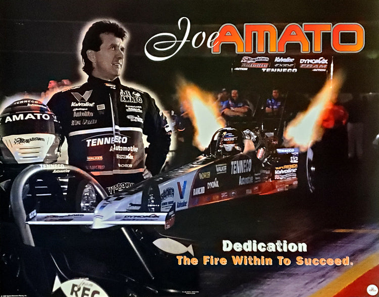 Joe Amato "Dedication" NHRA Hot Rod Racing Poster - SMR 1998 – Sports ...