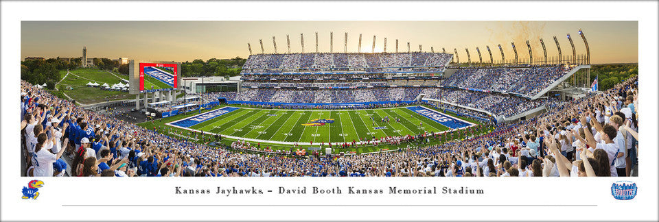 Kansas Jayhawks Football David Booth Kansas Memorial Stadium Game Nigh ...