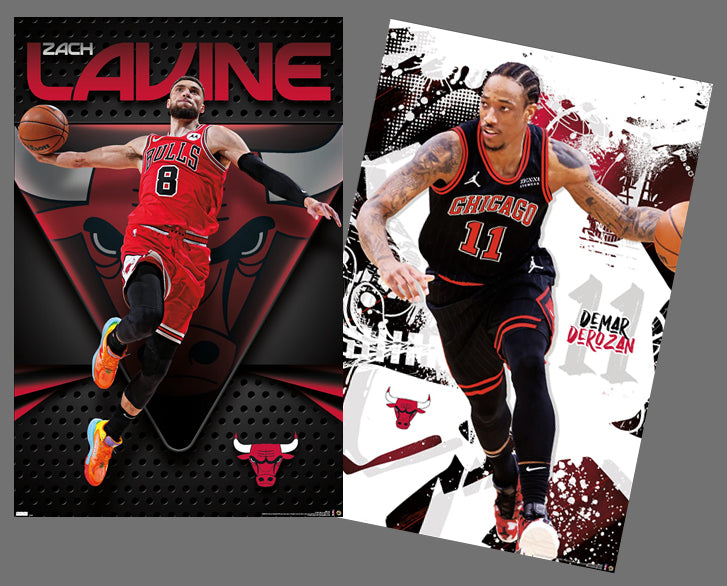 Chicago Bulls "All-Time Greats" (9 Legends, 6 Championships) Premium P ...