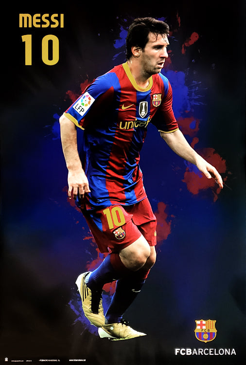 Lionel Messi "SuperAction" FC Barcelona Poster - G.E (Spain) – Sports ...