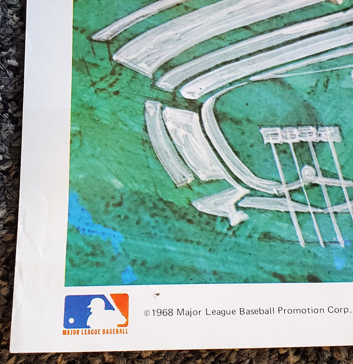 Los Angeles Dodgers Vintage Original MLB Theme Art Poster - ProMotions ...