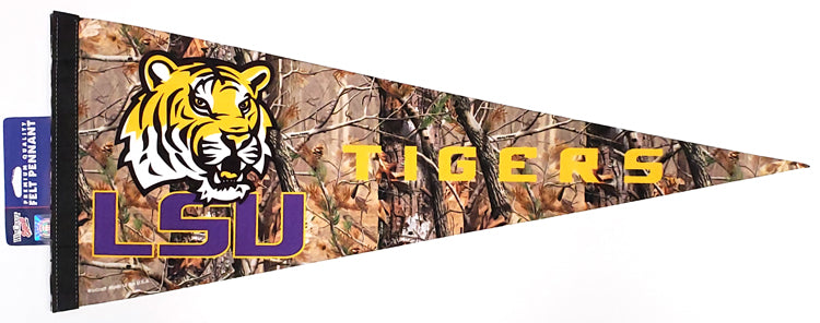 LSU Tigers Realtree Camo Style Premium Felt Pennant - Wincraft Inc ...