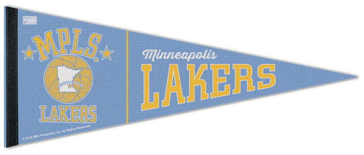 Minneapolis Lakers NBA Hardwood Classic (1947-60) Premium Felt Pennant ...