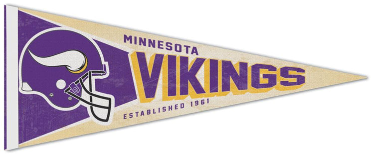 Minnesota Vikings NFL Retro-Style Premium Felt Collector's Pennant - W ...