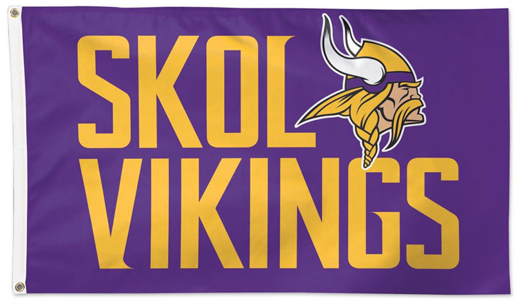 Minnesota Vikings SKOL Official NFL Football DELUXE-EDITION 3'x5' Team ...