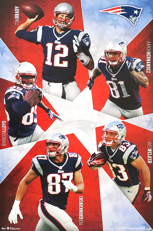 New England Patriots "Super Five" (2012) NFL Action Poster - Costacos ...