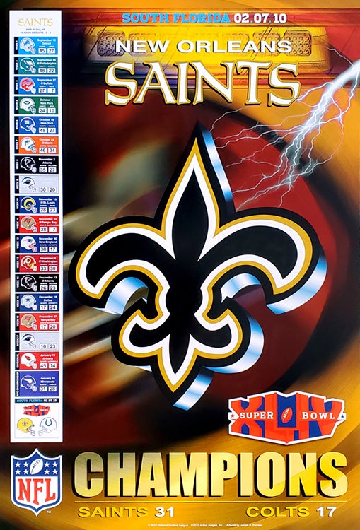 New Orleans Saints Official NFL Football Team Logo Poster - Costacos ...