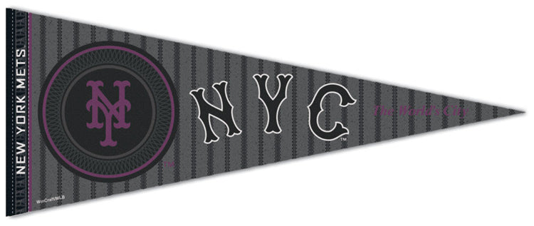 New York Mets Official MLB City Connect "NYC"-Style Premium Felt Penna ...